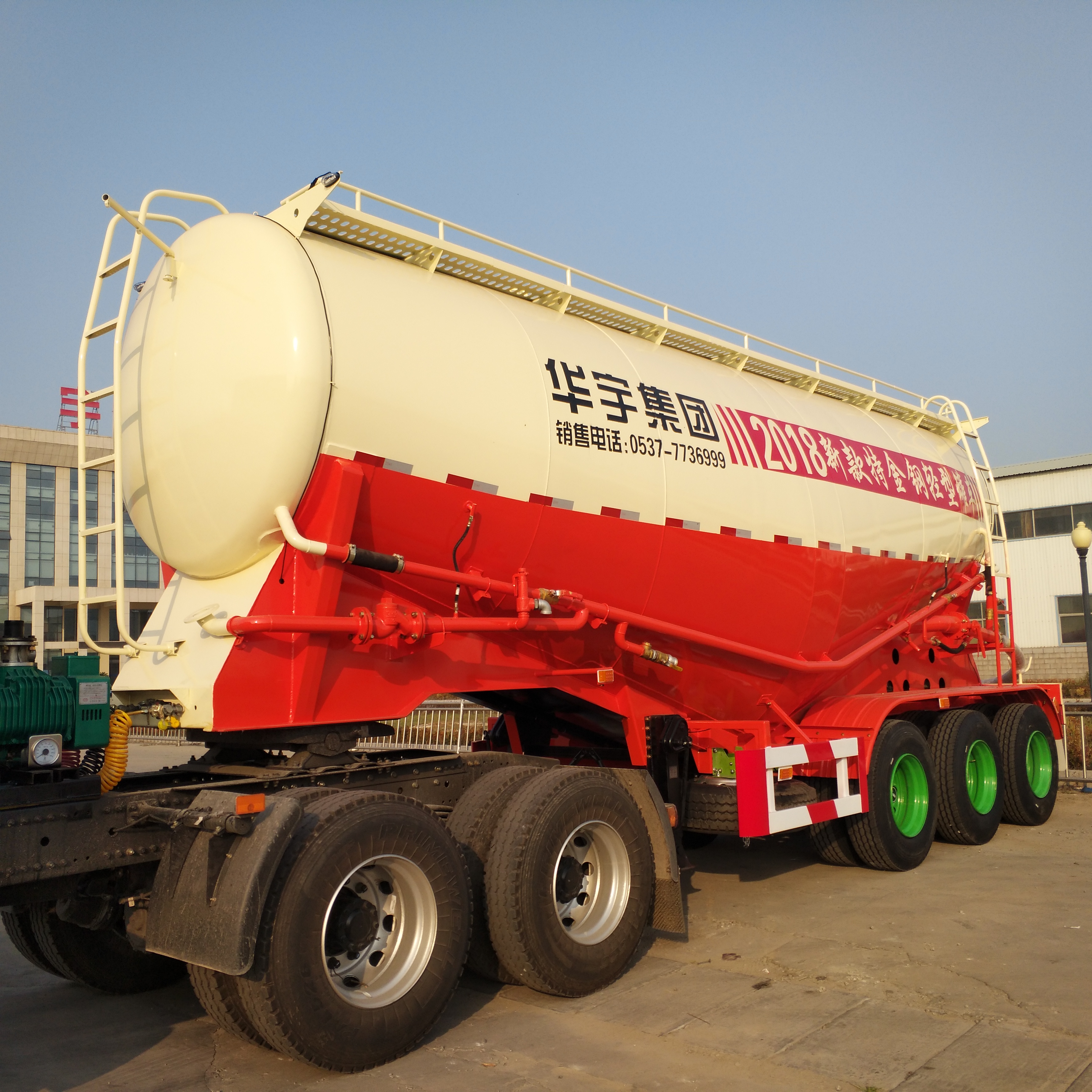3 Axle Bulk Powder Cement Tank/Tanker Semi Trailer for Sale - My ...