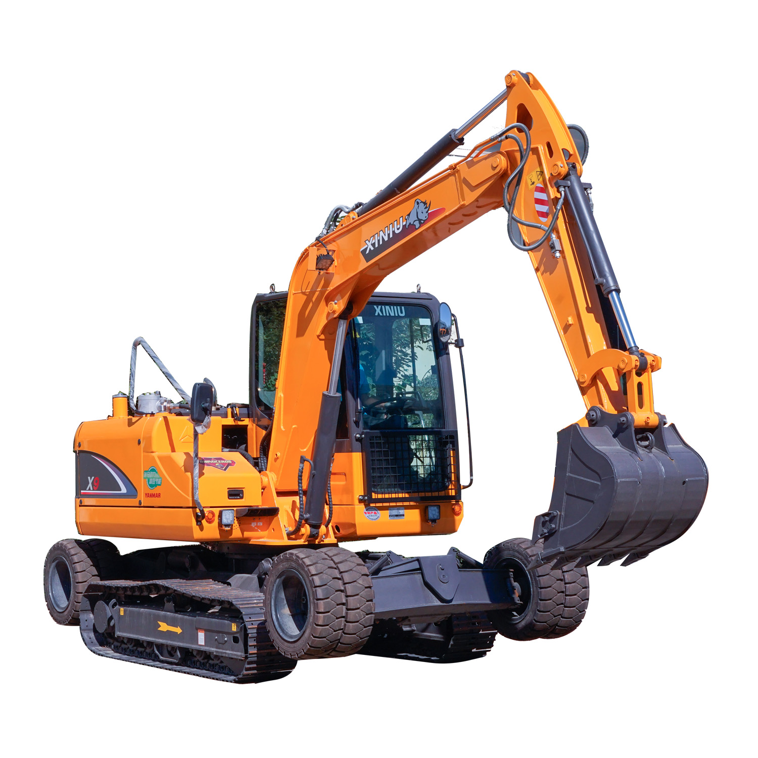 New China Excavator X9 Wheeled Crawler Excavator 9 Ton Digger - My ...
